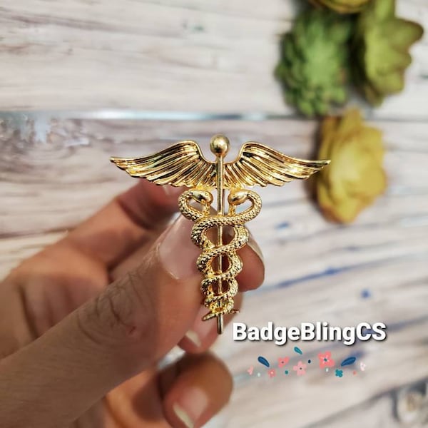 Nurse Pin Caduceus - Etsy