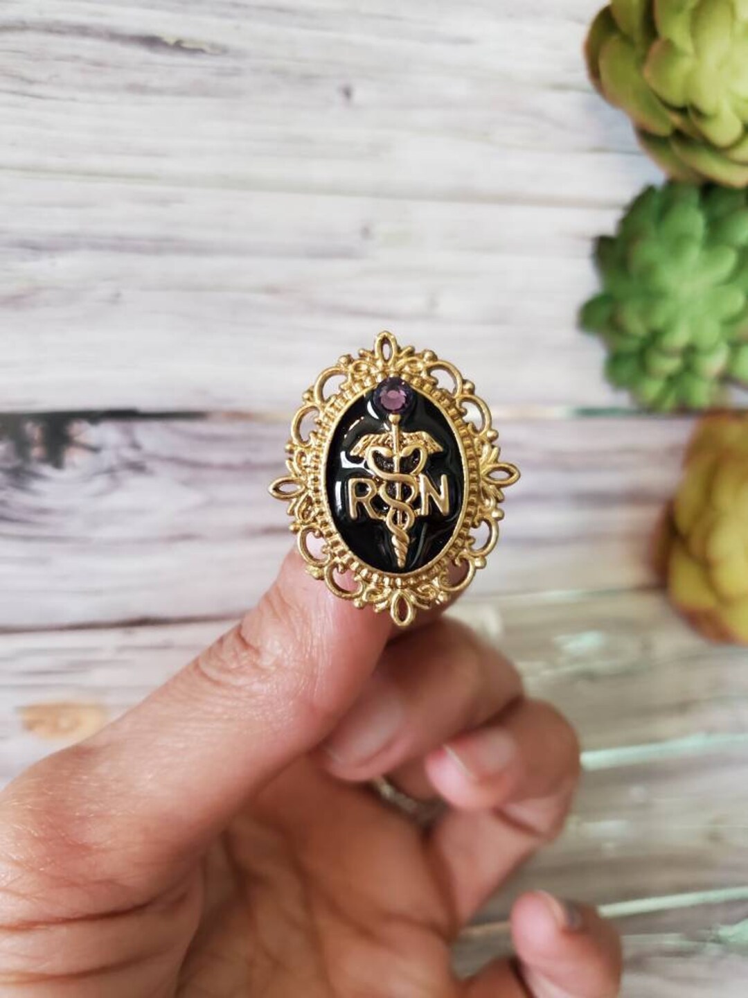 Gold Nursing Pin for the Pinning Ceremony Student Nurse Graduation ...