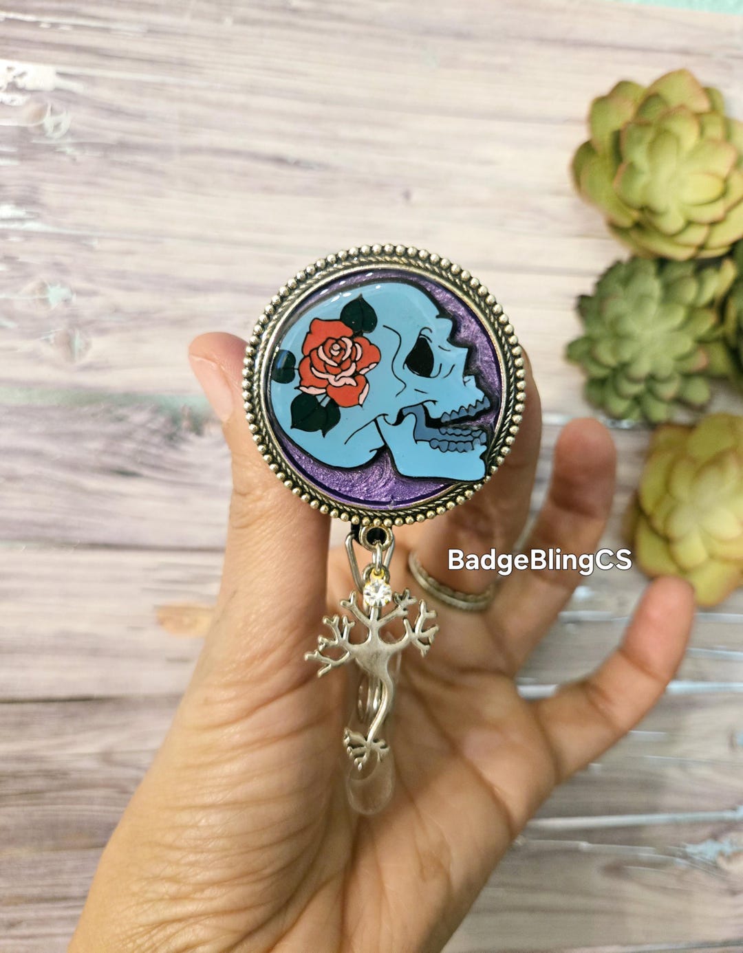 Eeg Brain Waves Badge Reel Neuro ID Card Holder Grey Matters Neurology ...