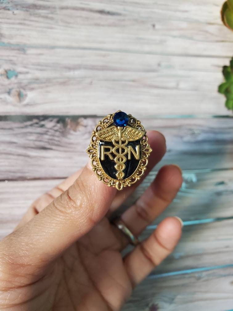 Gold Nursing Pin for the Pinning Ceremony Student Nurse | Etsy