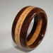Walnut and Oak Wood Ring ~ Layered Solid Wood Ring ~ Men's or Women's ...