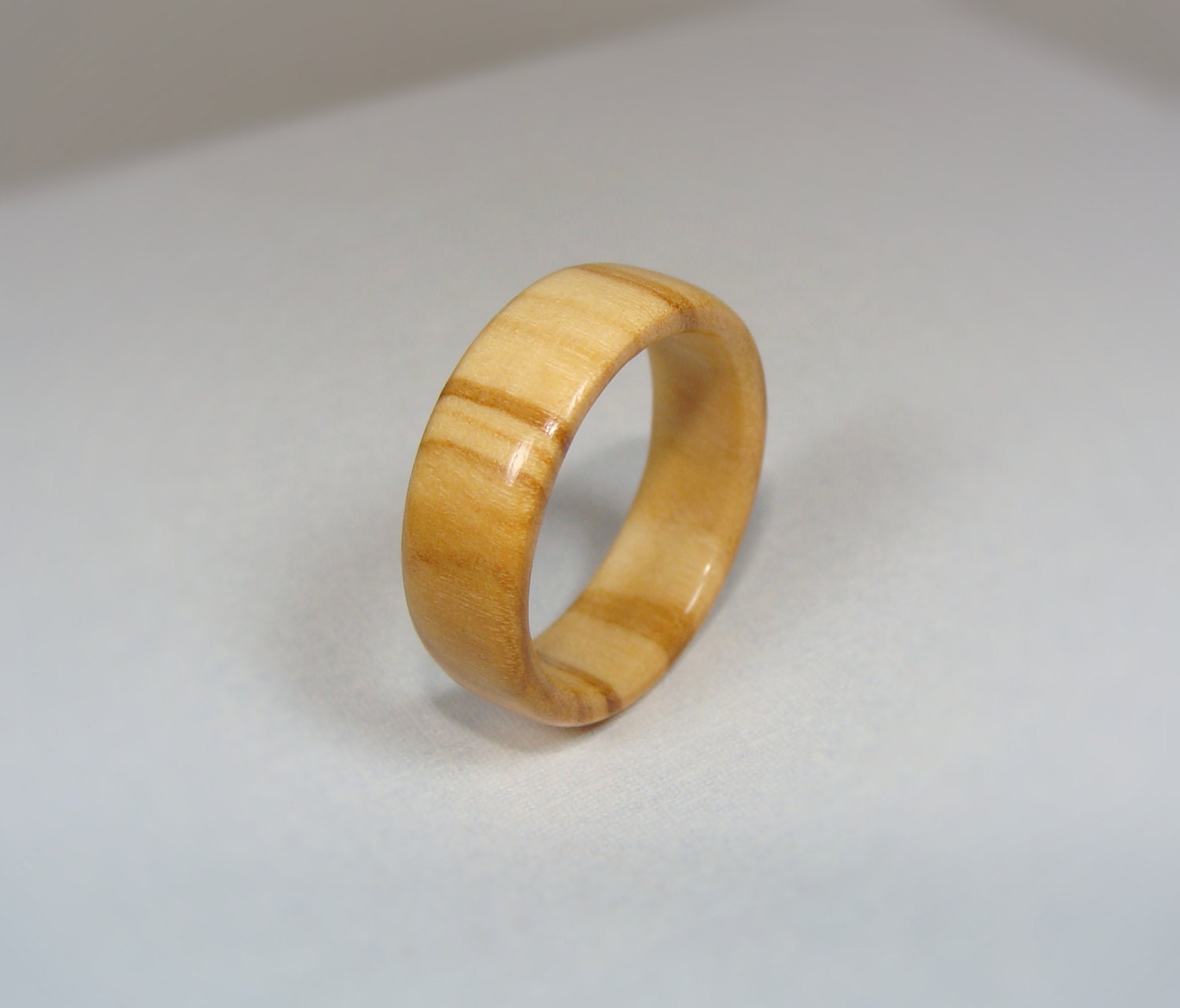 Olive Wood Ring Solid Wood Men's or Women's - Etsy