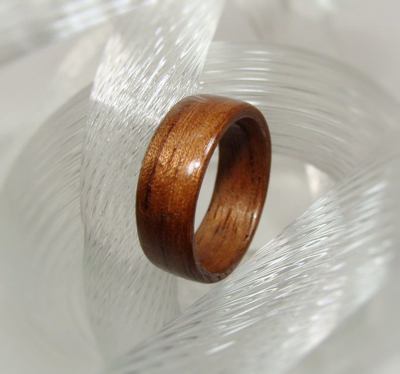 Australian Walnut Wood Ring Bentwood Ring Handmade to - Etsy