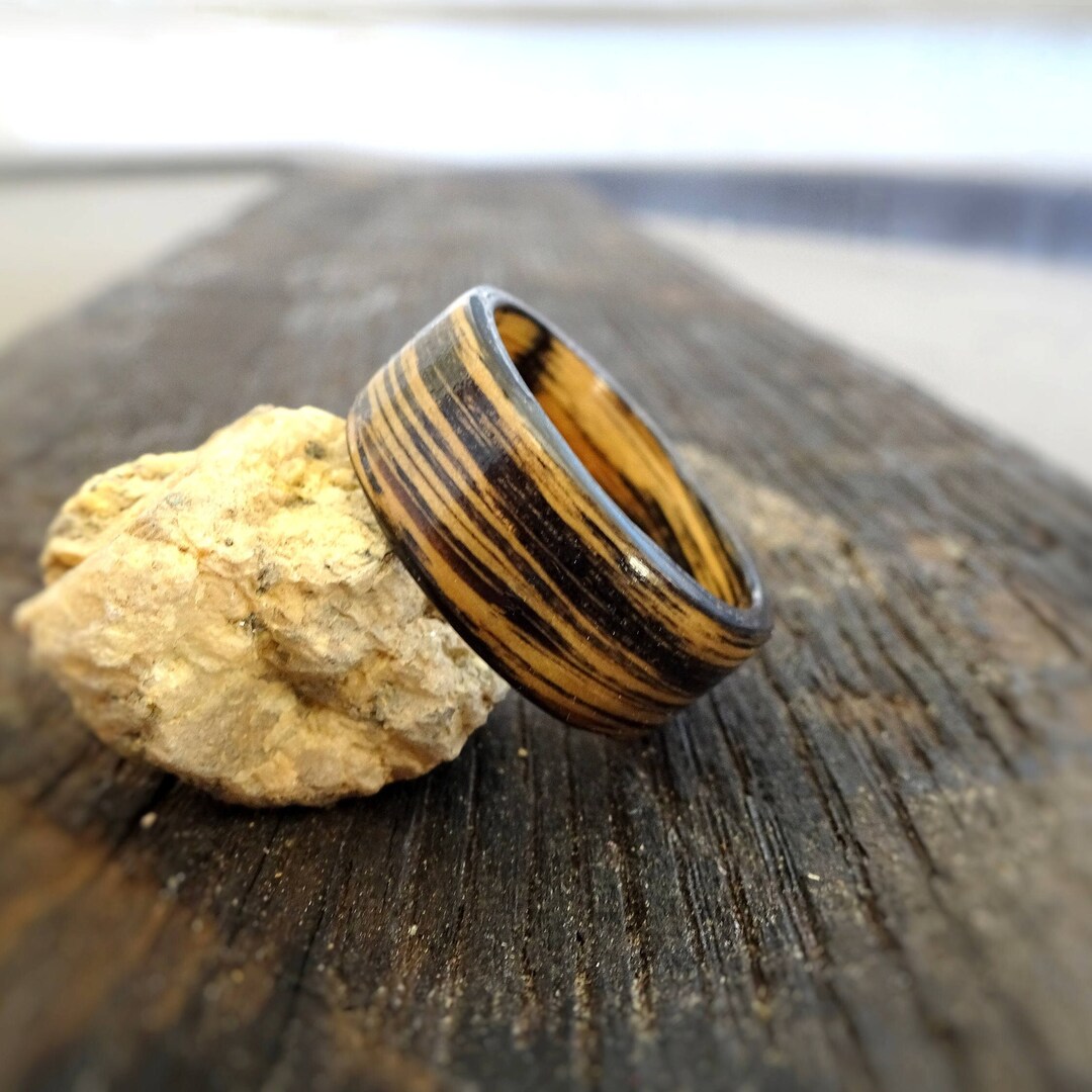 Charred Whiskey Barrel Bentwood Ring - Tennessee Whiskey Barrel Wedding ...