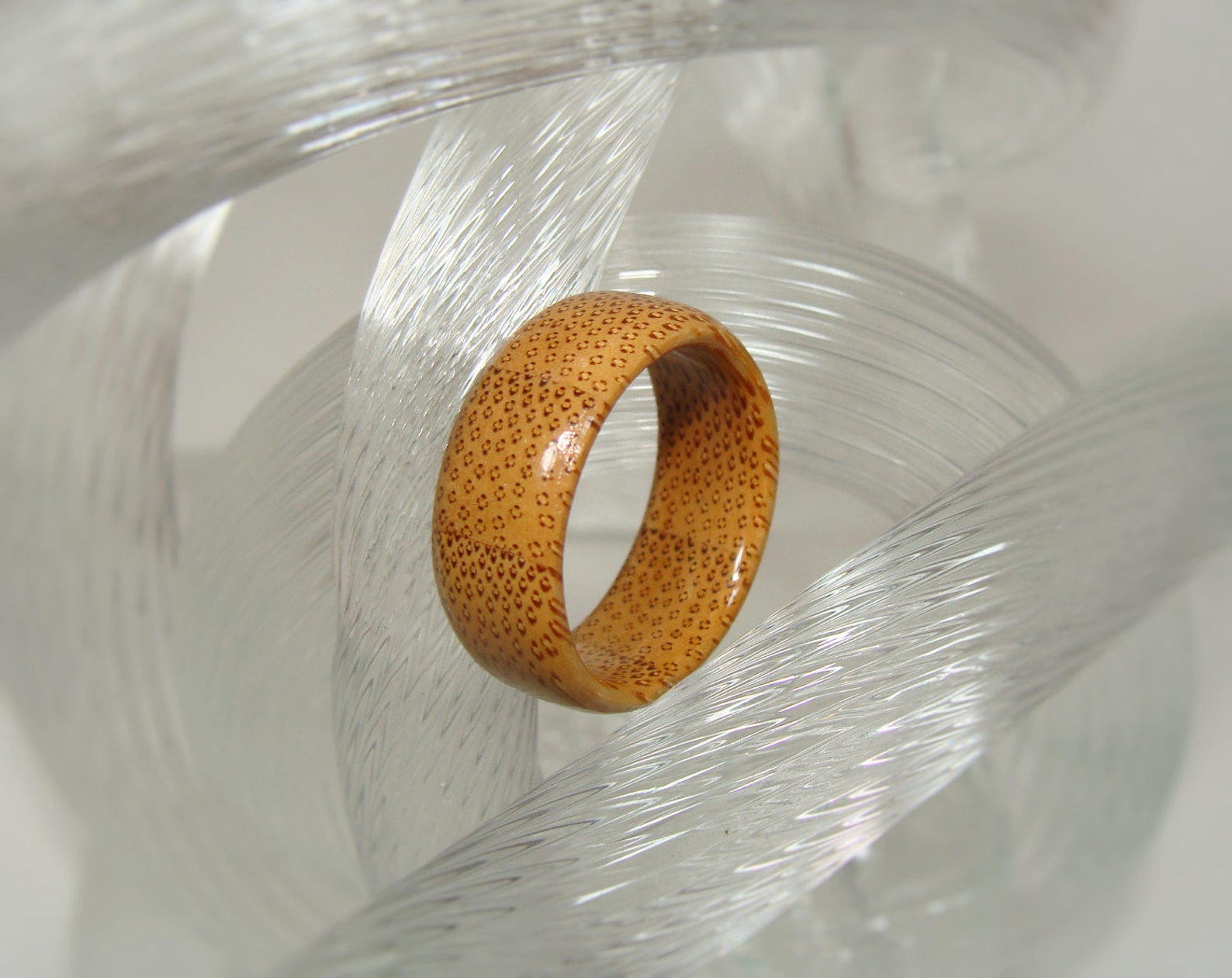 Bamboo Wood Ring ~ Solid Wood ~ Men's or Women's ~ Stunning! - Etsy
