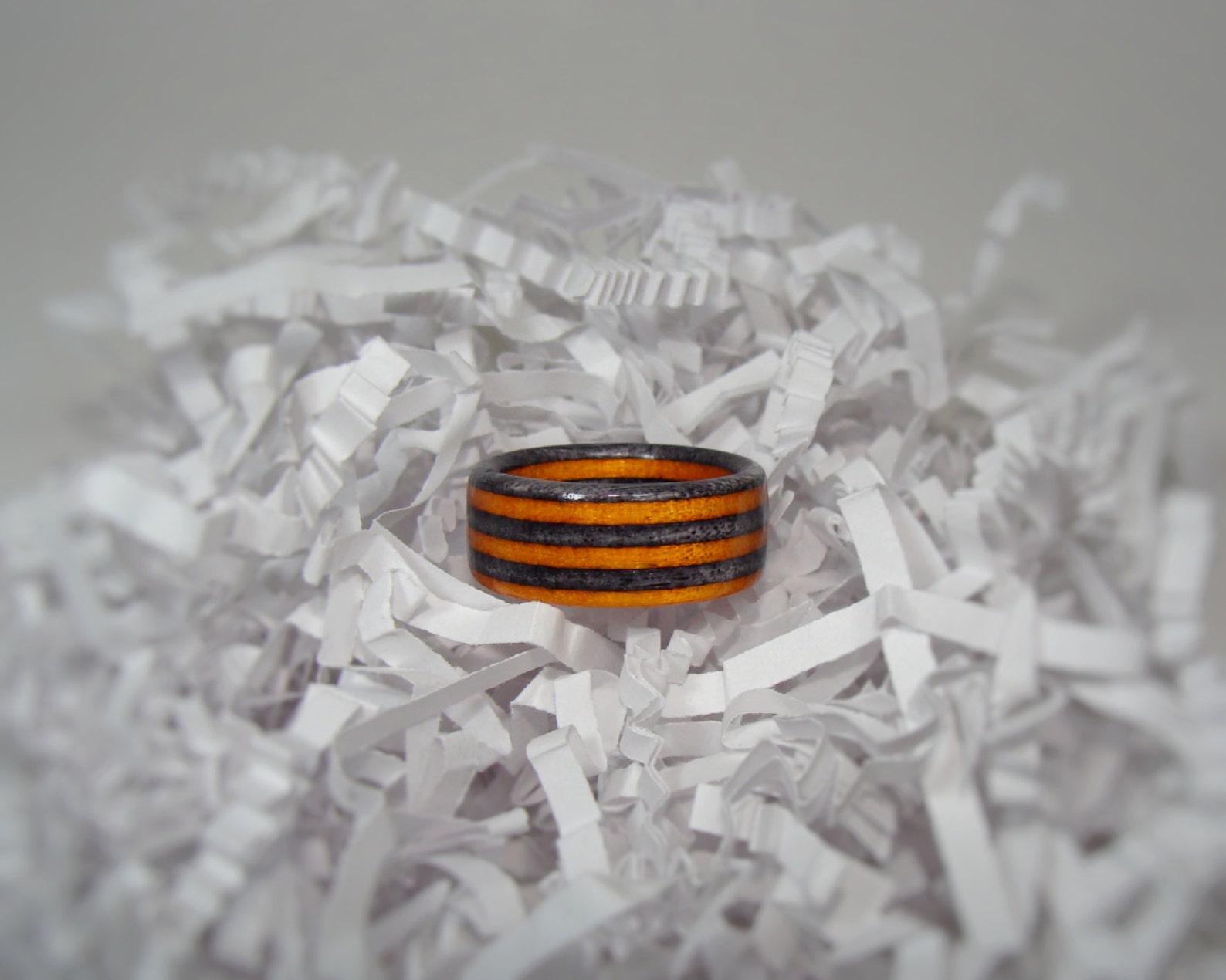 Onyx Black Orange Wood Ring - Spectraply Onyx Black Orange Wood Ring ...