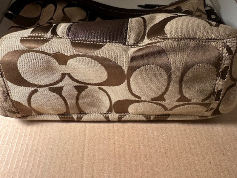 Coach Signature c Jacquard Patent Leather Shoulder Bag - Etsy