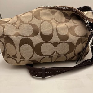 Coach Signature c Jacquard Patent Leather Shoulder Bag - Etsy