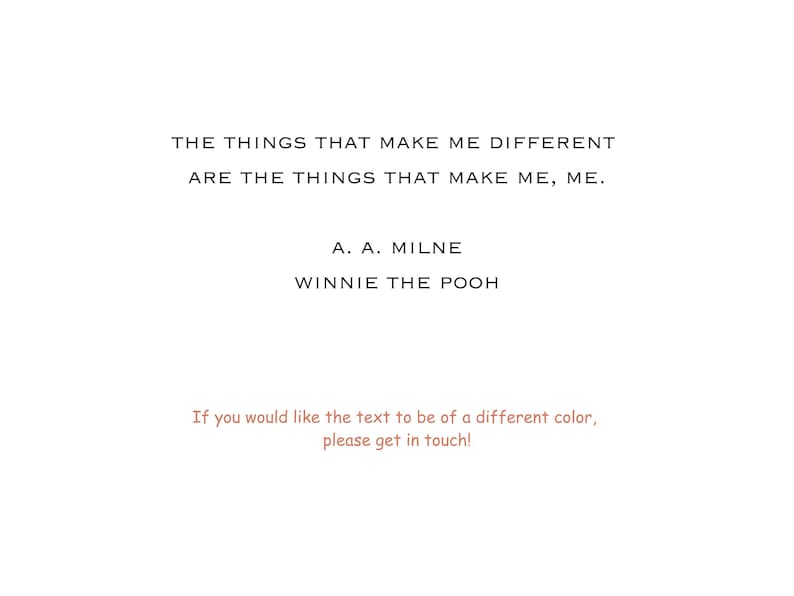 Positive Affirmation Quote Print Downloadable Digital Print Winnie the ...