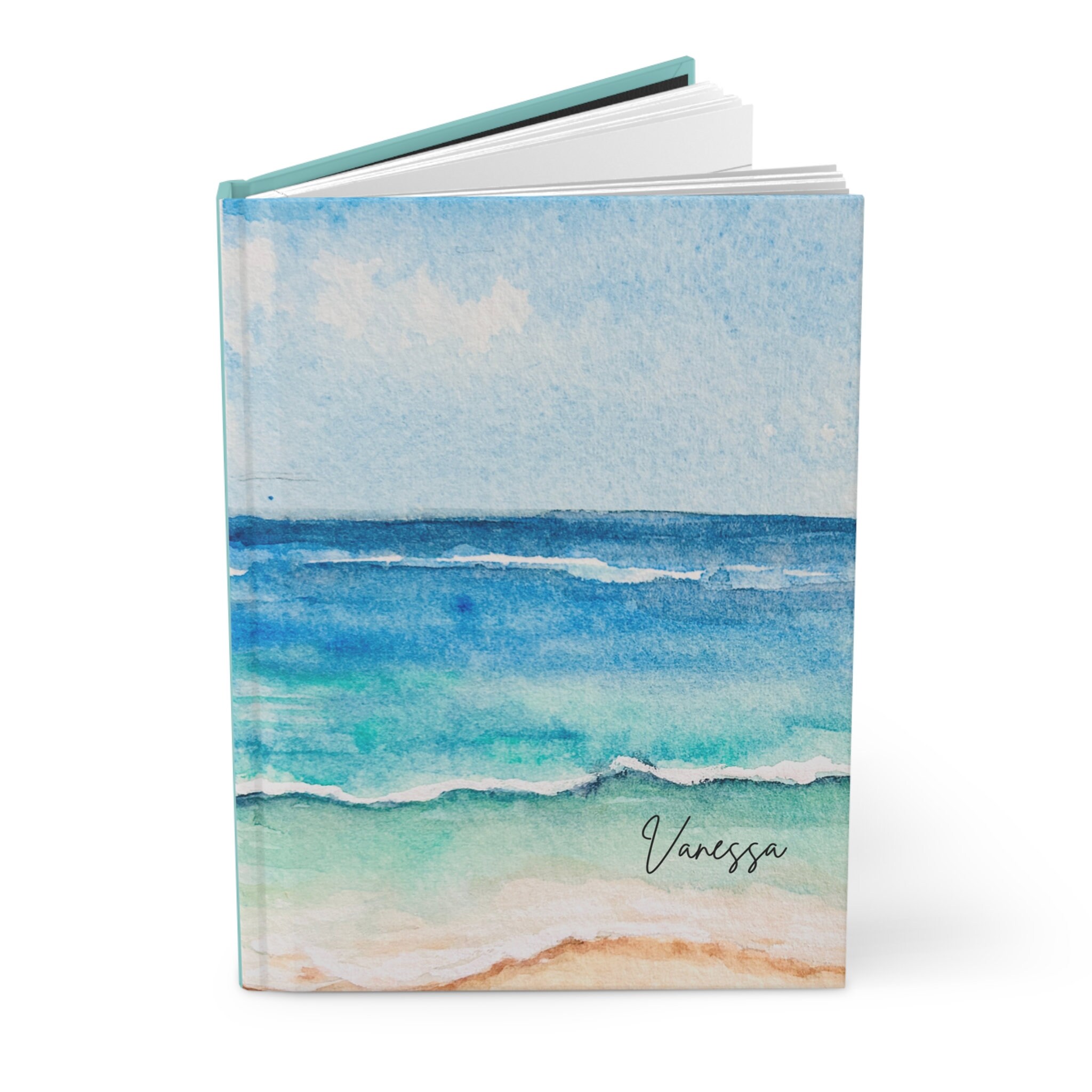 Hardcover Customized Journal With Seashore Cover Beachfront Ocean View ...
