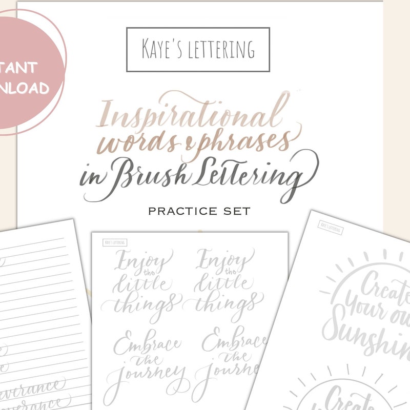 Brush Lettering - Etsy