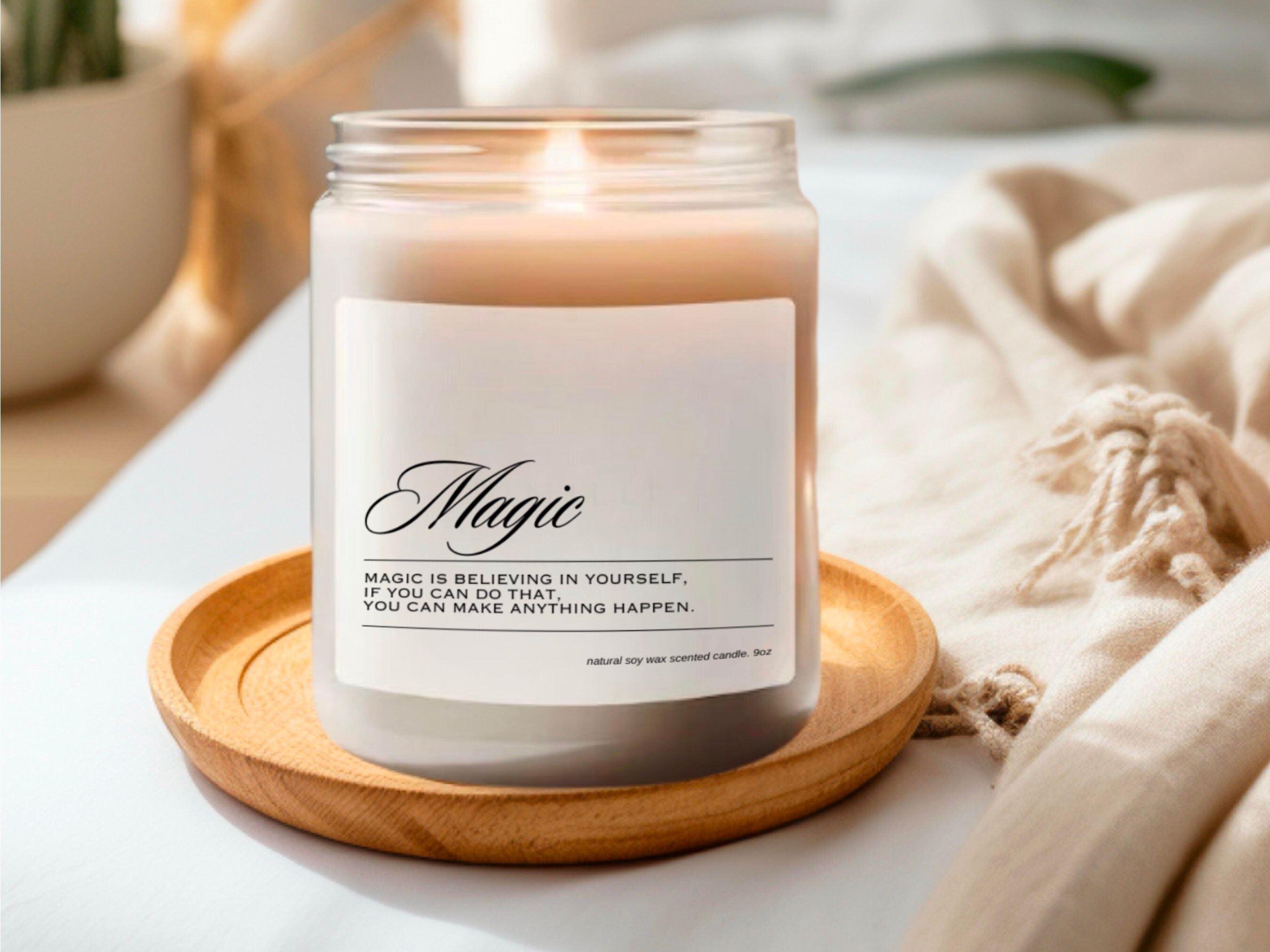 Magic Candle for Self Care Self Affirmation Present Magic Believe in ...