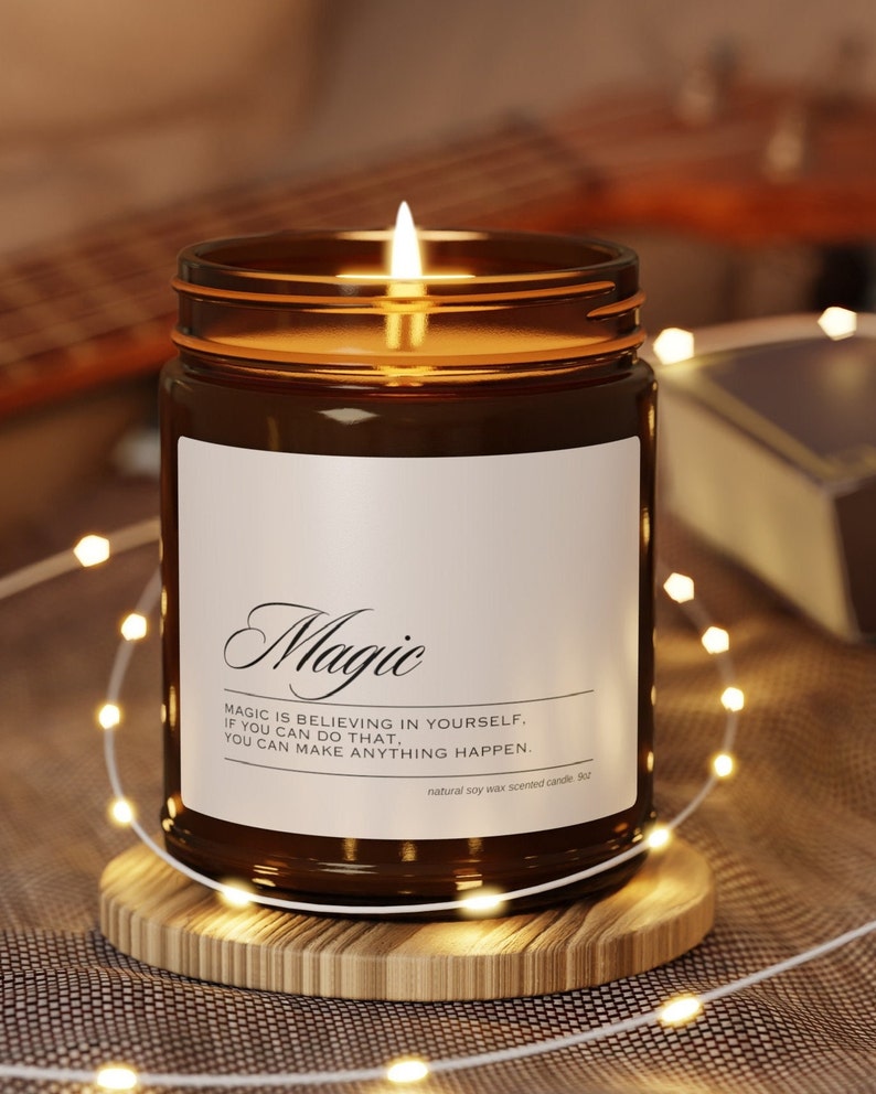 Magic Candle for Self Care Self Affirmation Present Magic Believe in ...