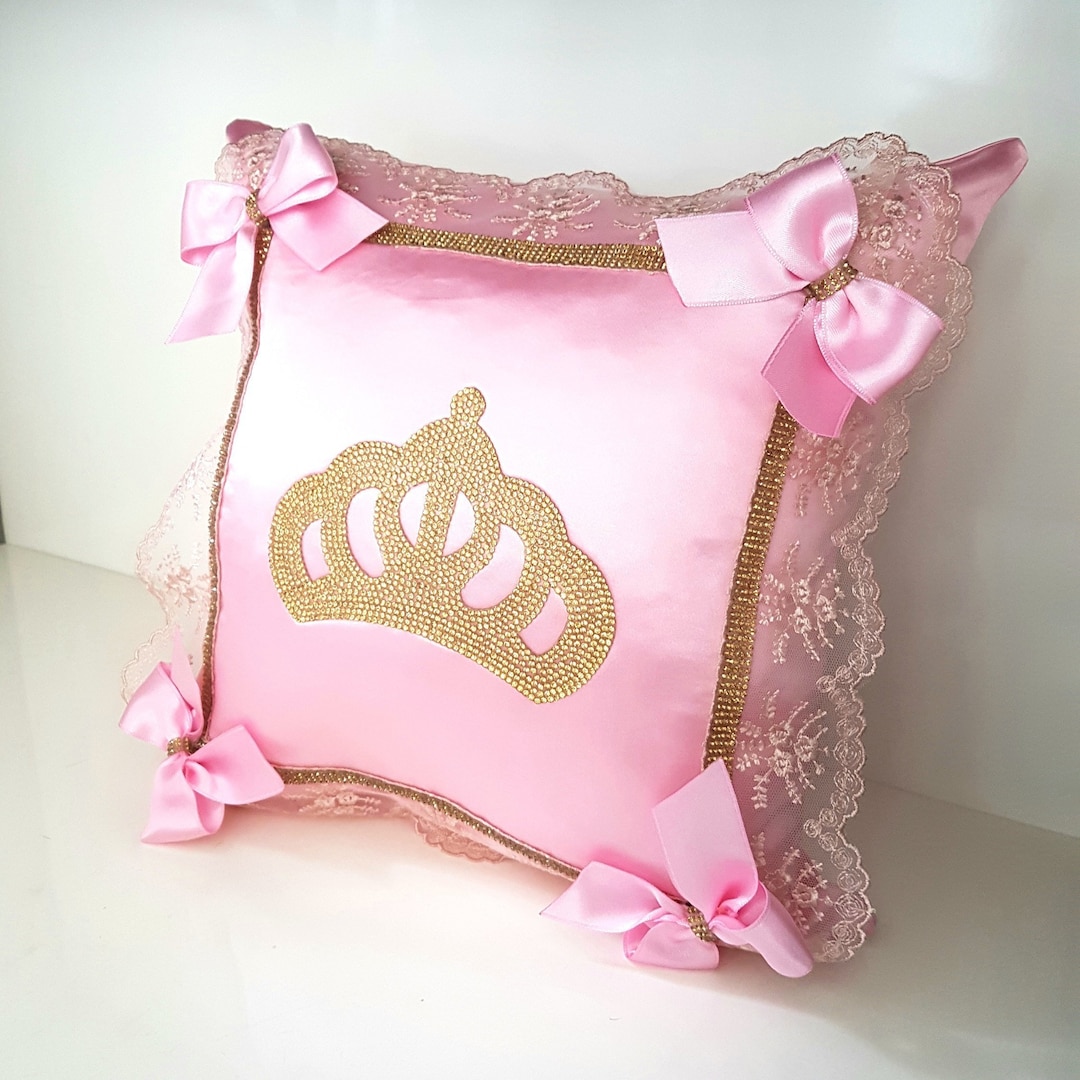 Princess Crown Pillow, Princess Nursery Decor, Nursery Pillow, Baby ...
