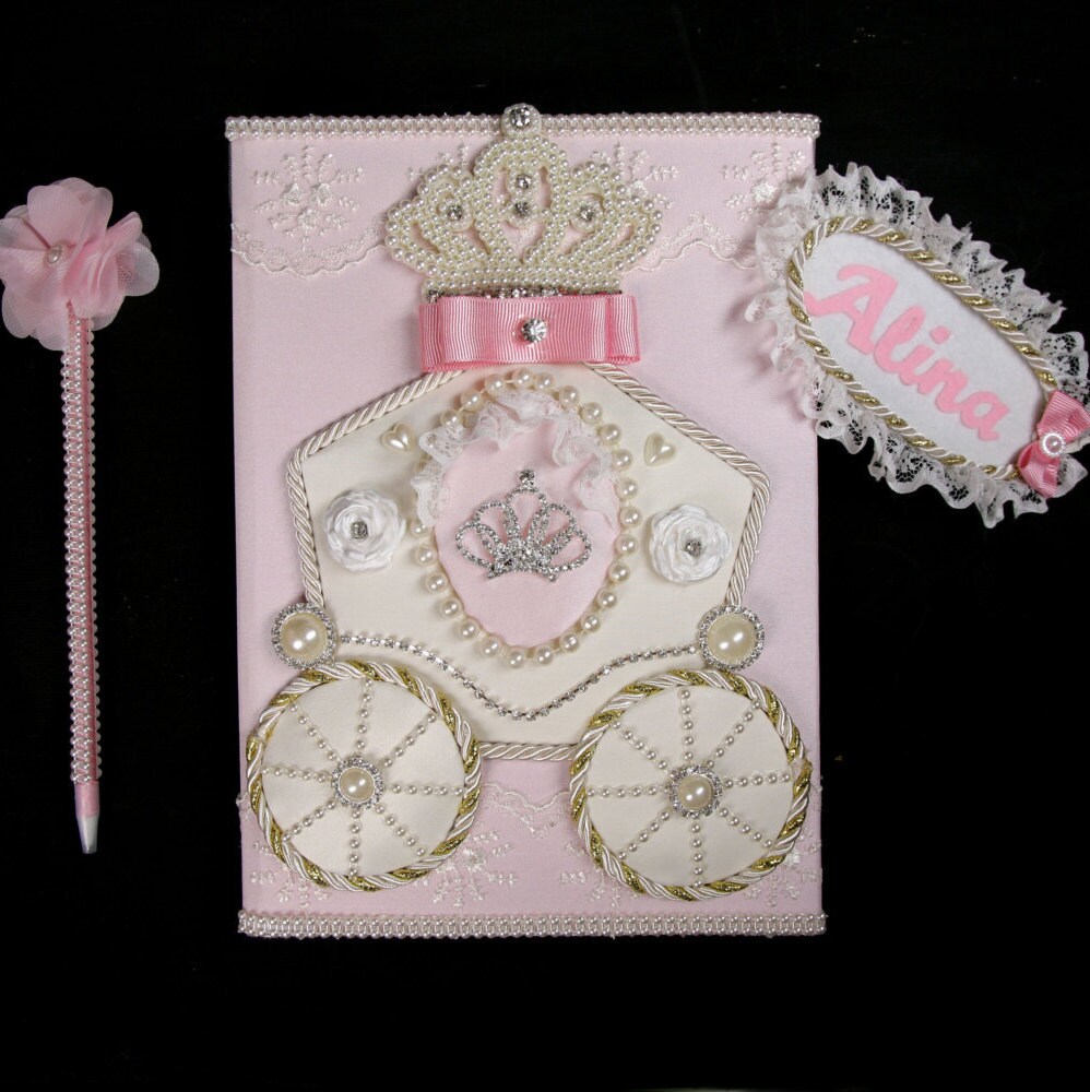 Princess Baby Shower, Baby Shower Guest Book, Baby Diary, Baby Girl ...