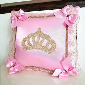Princess Crown Pillow, Princess Nursery Decor, Nursery Pillow, Baby ...