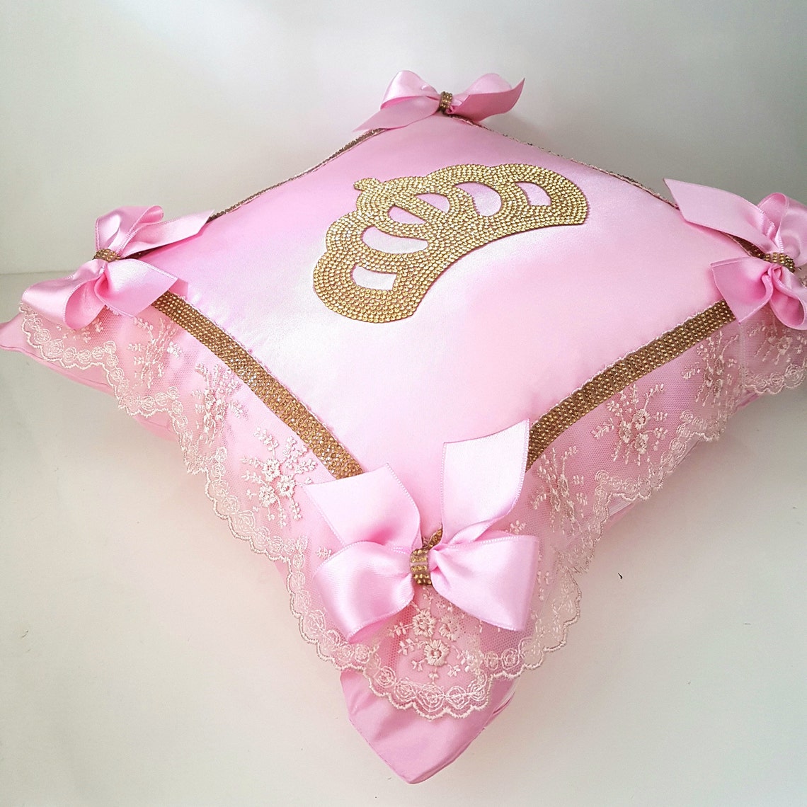 Princess Crown Pillow, Princess Nursery Decor, Nursery Pillow, Baby ...