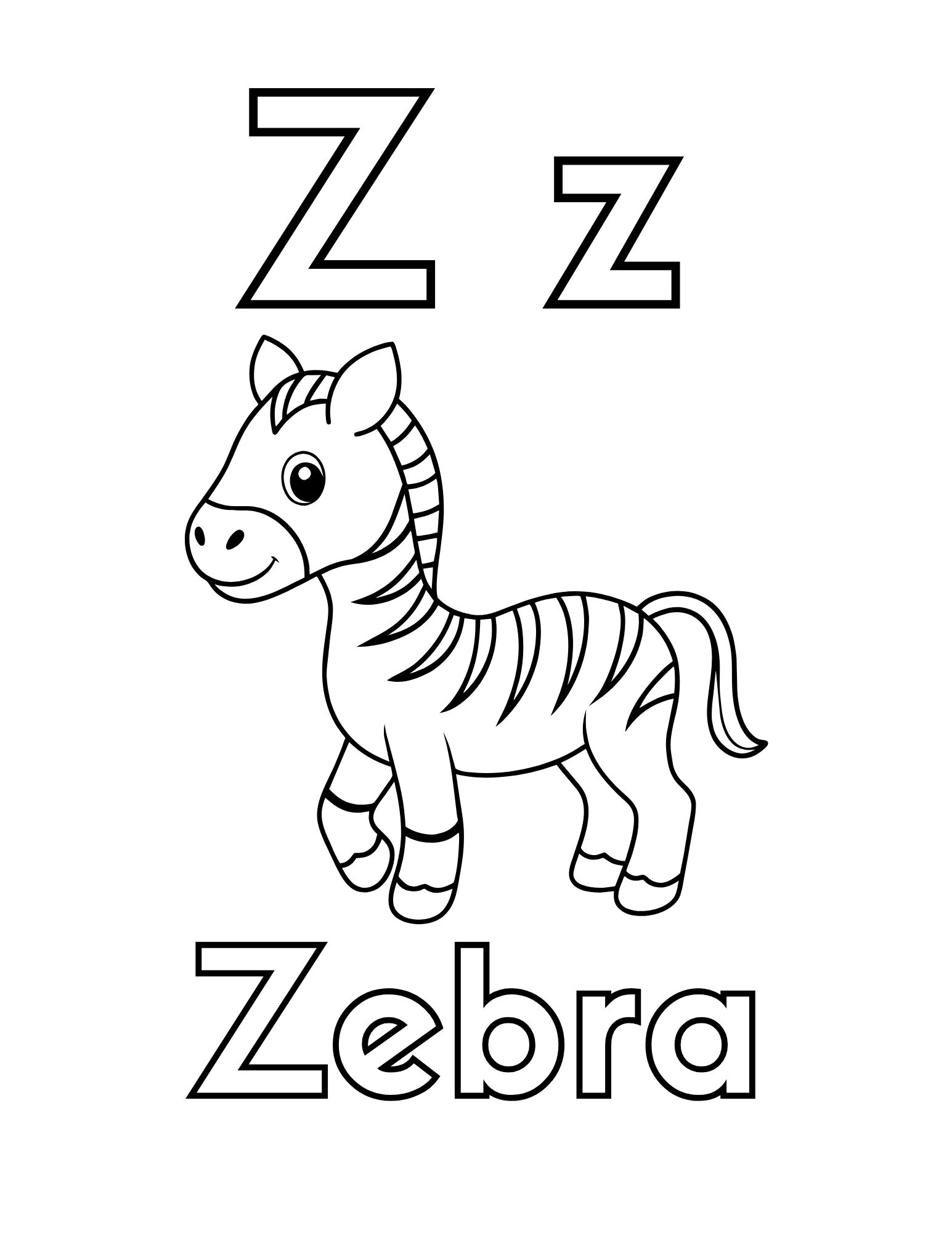 Animal Alphabet Coloring Sheets Pages Outline Animals and Letters ...