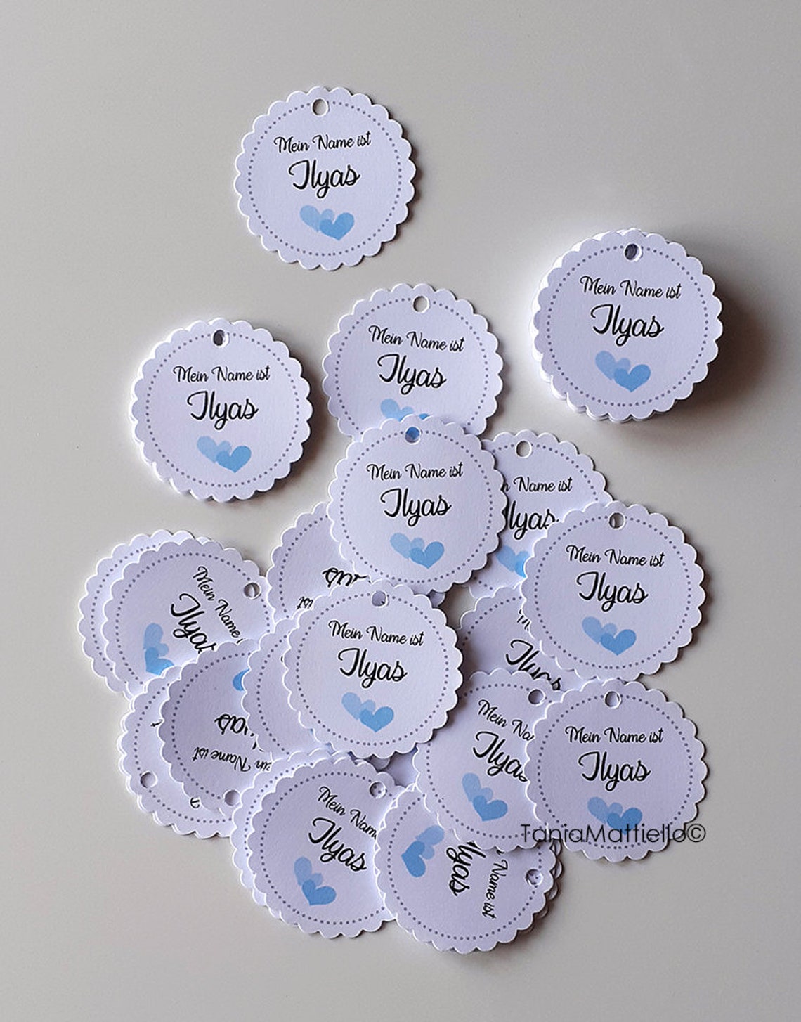 20 or more Personalized Baby Name Tags - Etsy Polska