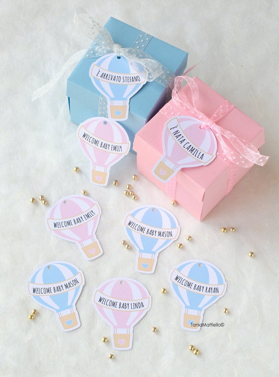 Hot Air Balloon Shaped Paper Tags Hot Air Balloon Shaped - Etsy
