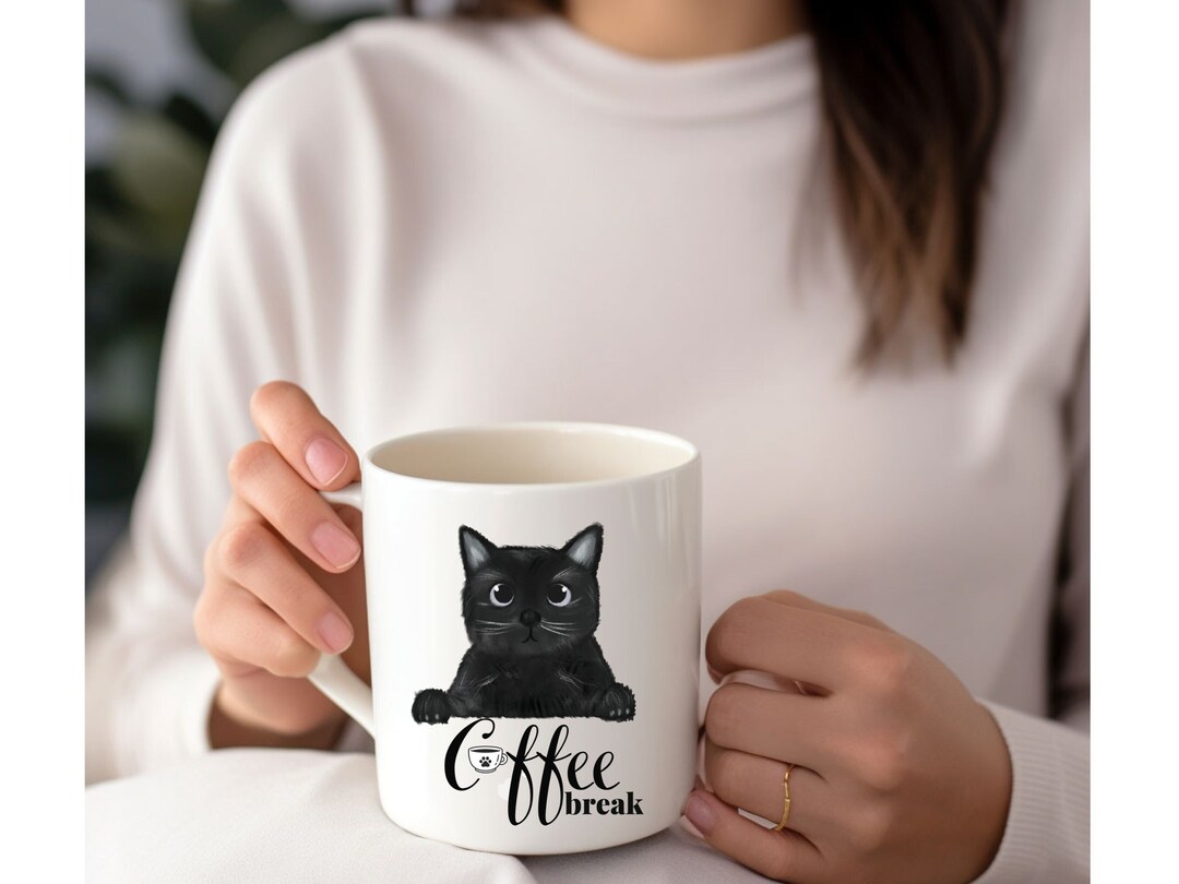 Cat Coffee Mug, Cat Ceramic Mug, Cat Mug, Cute Cat Mug, Coffee Mug for ...