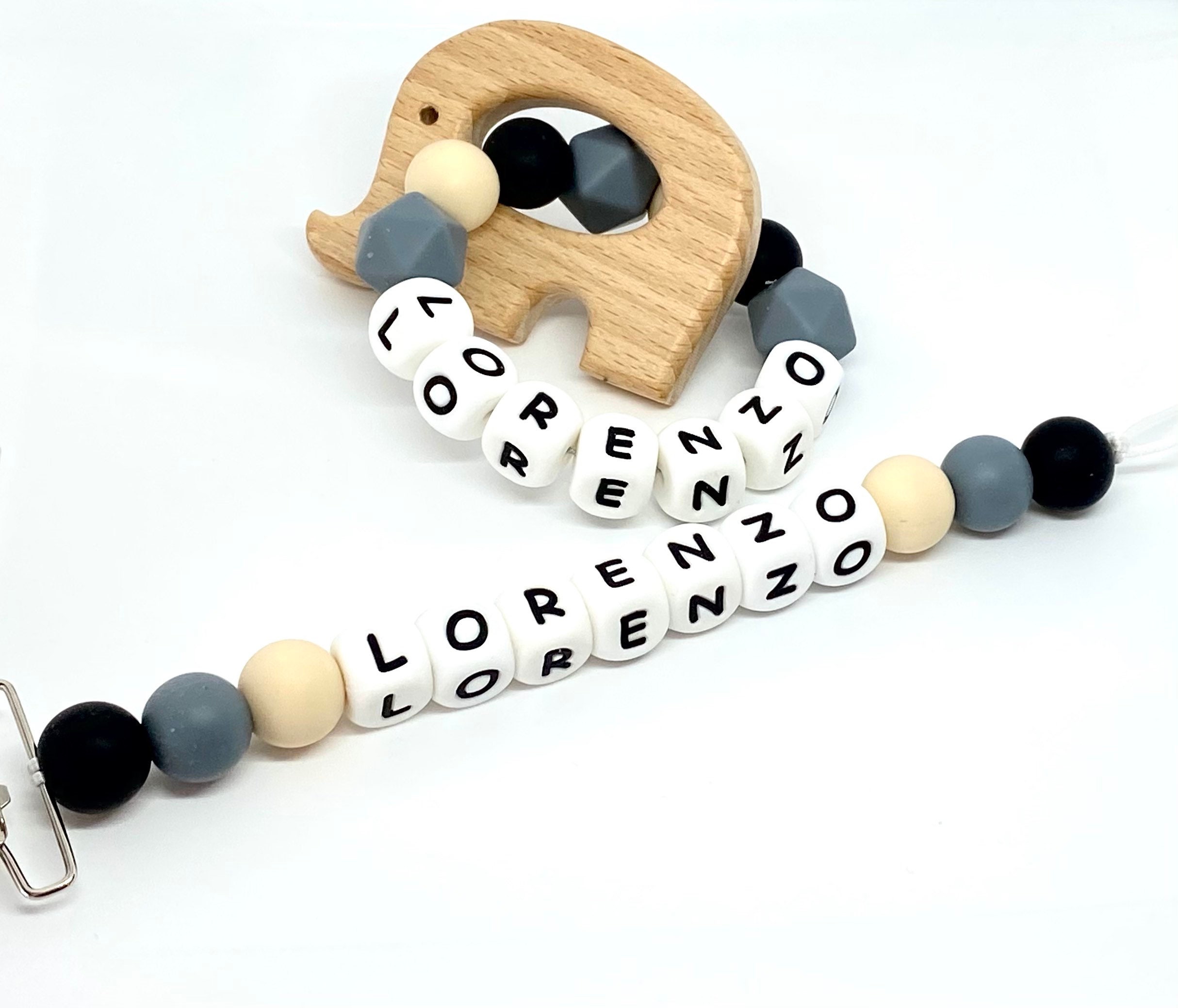 BABY TOY RING Custom Silicone Ring With Name Baby Shower - Etsy