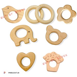 BABY TOY RING Custom Silicone Ring With Name Baby Shower - Etsy