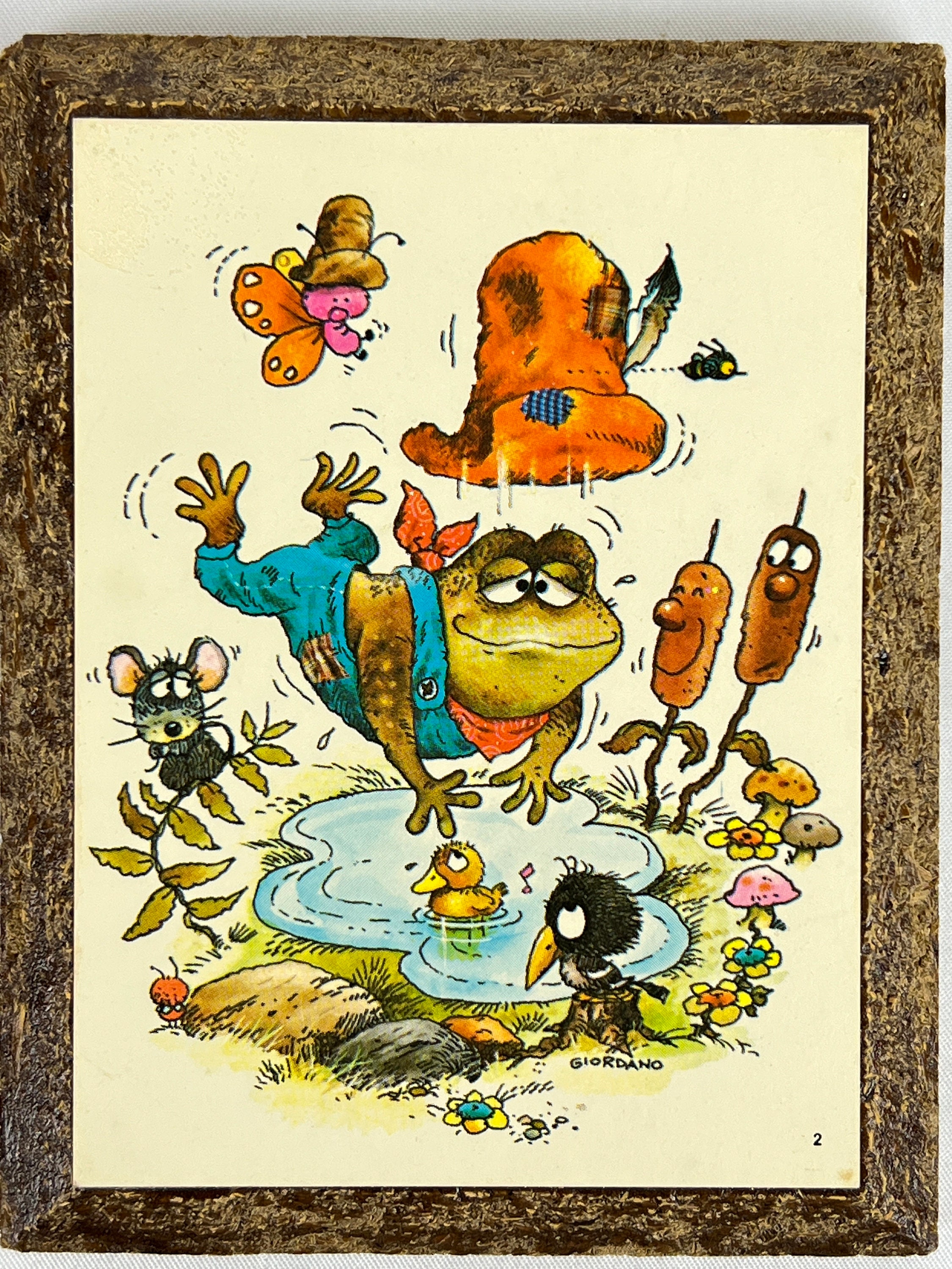 1981 D Giordano 3 Piece Set of Colorful Hillbilly Frogs Ducks - Etsy