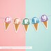 Ice Cream and Popsicle Watercolor Clipart | Colorful Ice Pops | Summer ...