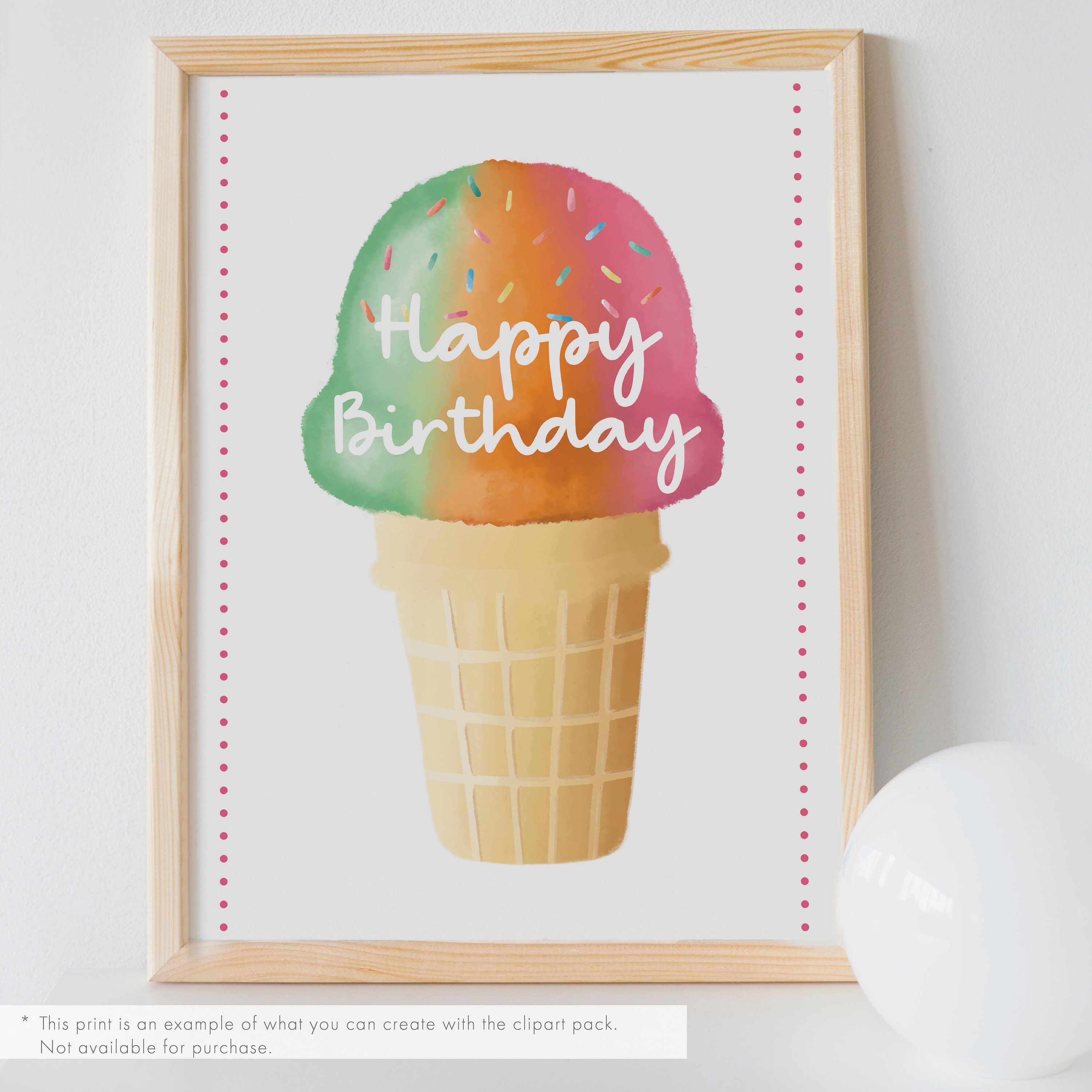 Ice Cream and Popsicle Watercolor Clipart | Colorful Ice Pops | Summer ...
