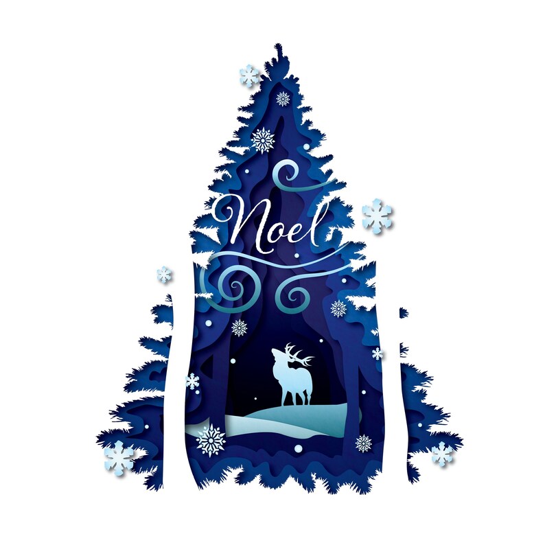 DIGITAL DOWNLOAD Noel Paper Cut Art Christmas Printable - Etsy