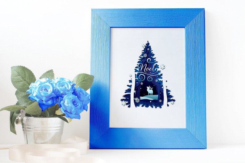 DIGITAL DOWNLOAD Noel Paper Cut Art Christmas Printable - Etsy