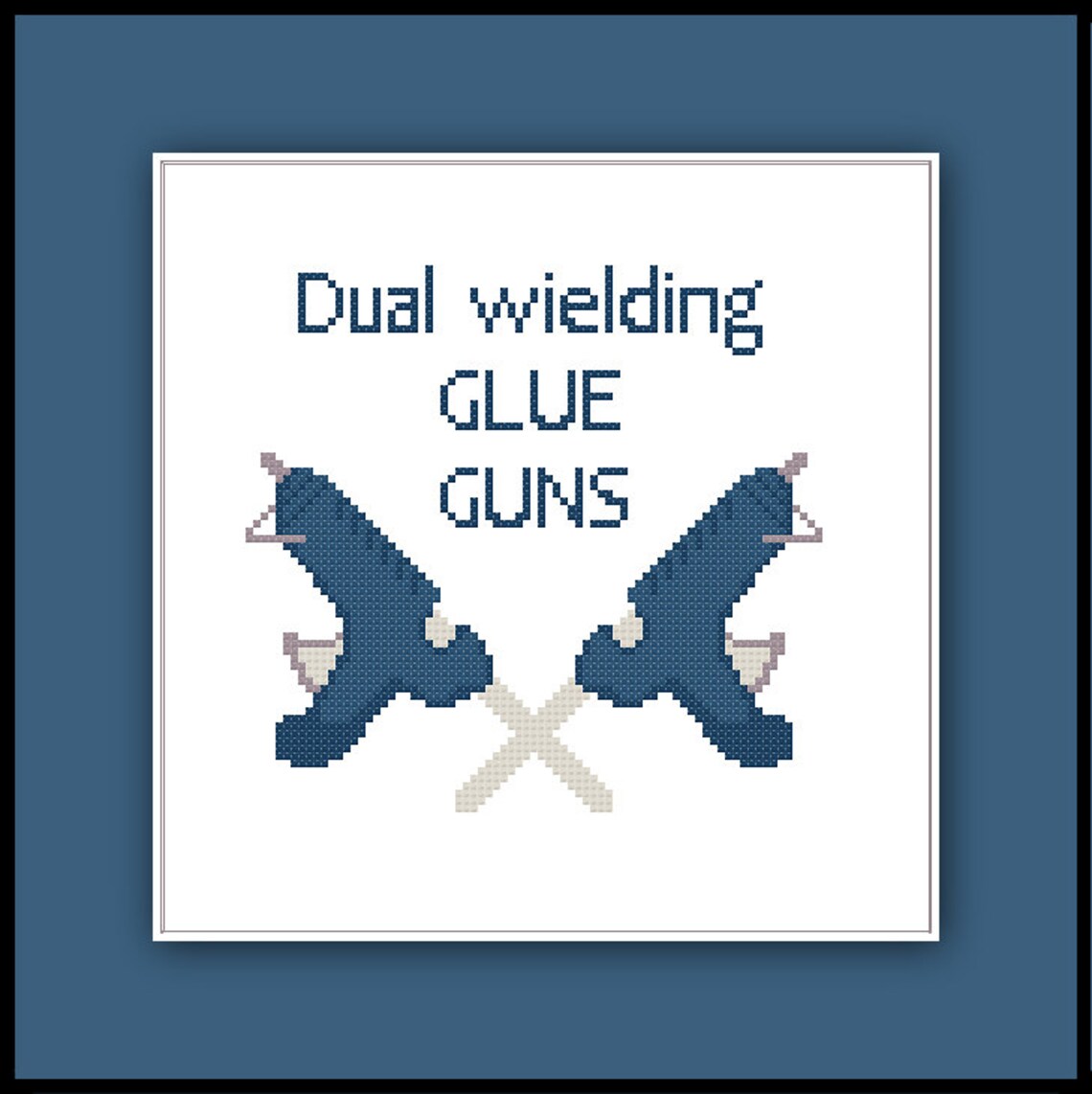 Glue Guns Cosplay Cross Stitch Pattern Crafting Anime Video - Etsy