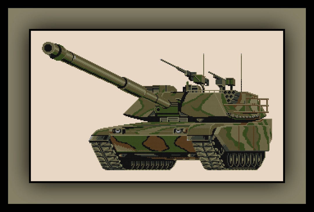 Military Tank Cross Stitch Pattern Army Marines Camo Camouflage - Etsy