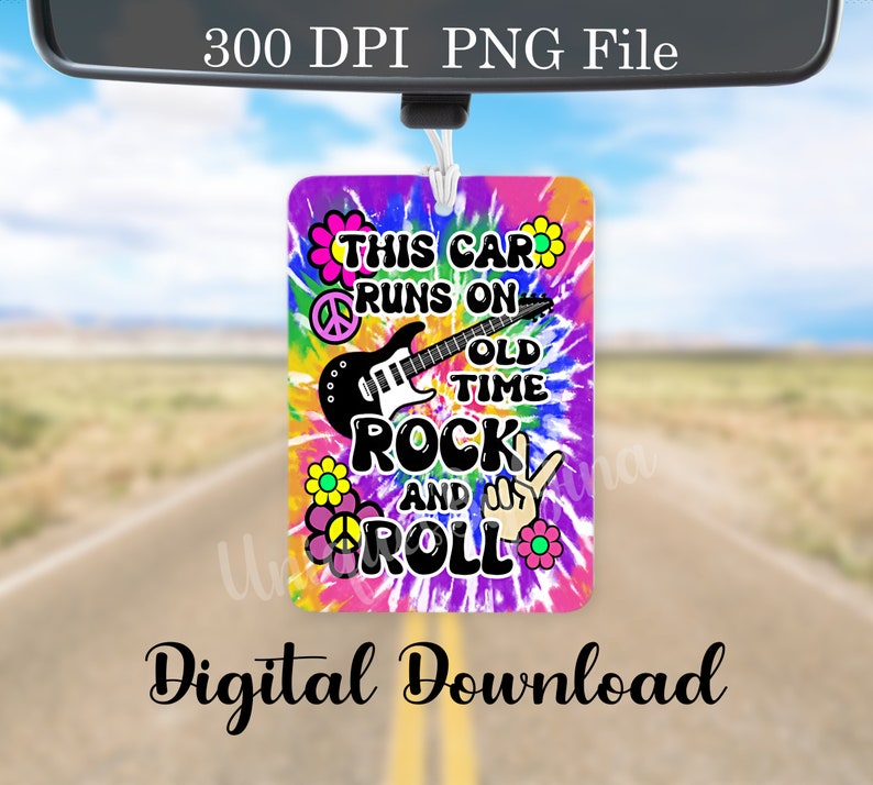 Car Air Freshener Design / PNG / Hippie / Sublimation / Instant Digital ...