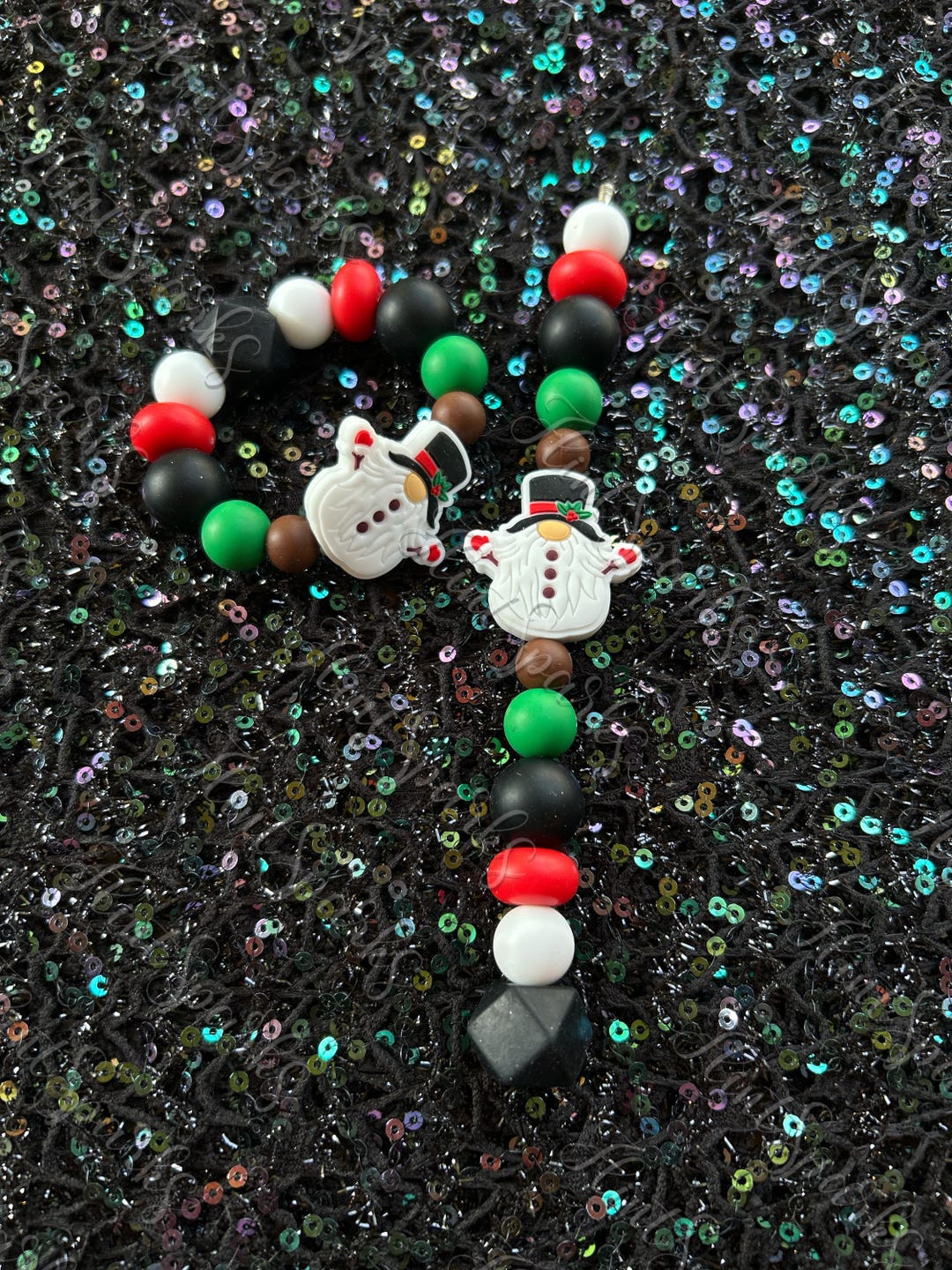 Winter Christmas December Snowman Gnome Silicone Handle Charm - Etsy