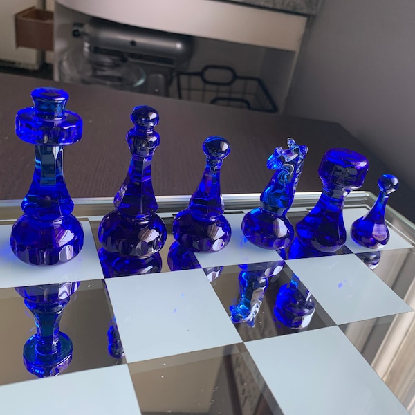 Crystal Chess Set - Etsy