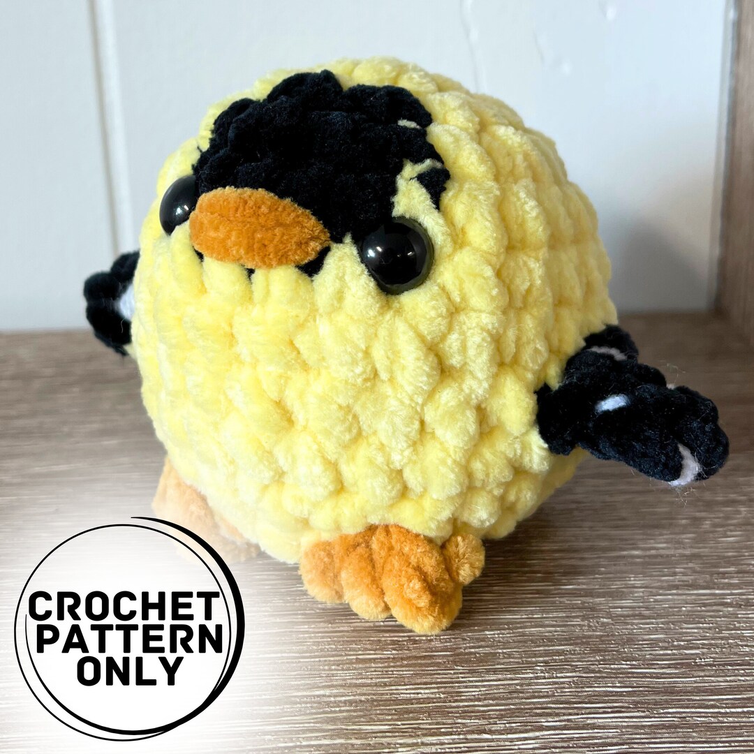 Crochet Goldfinch Pattern, No Sew Crochet Finch Pattern, American ...