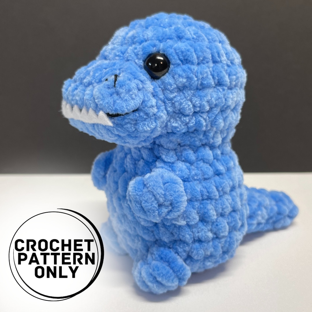 Chunky Dino Crochet Pattern, Chunky T Rex Crochet Pattern, Chunky ...