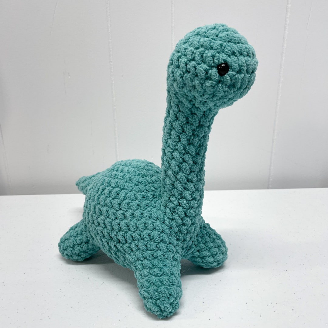 Crochet Brontosaurus Plushie, Brontosaurus Toy, Crochet Dinosaurs ...