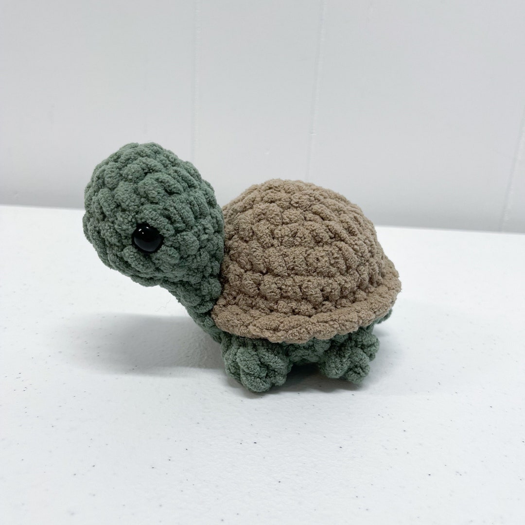 Crochet Turtle Plushie, Small Cute Turtle, Soft Stuffed Turtle Toy - Etsy