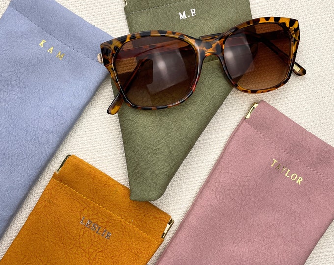 Monogrammed Eyeglass Holder Monogram Glasses Case for Sunglasses Case ...