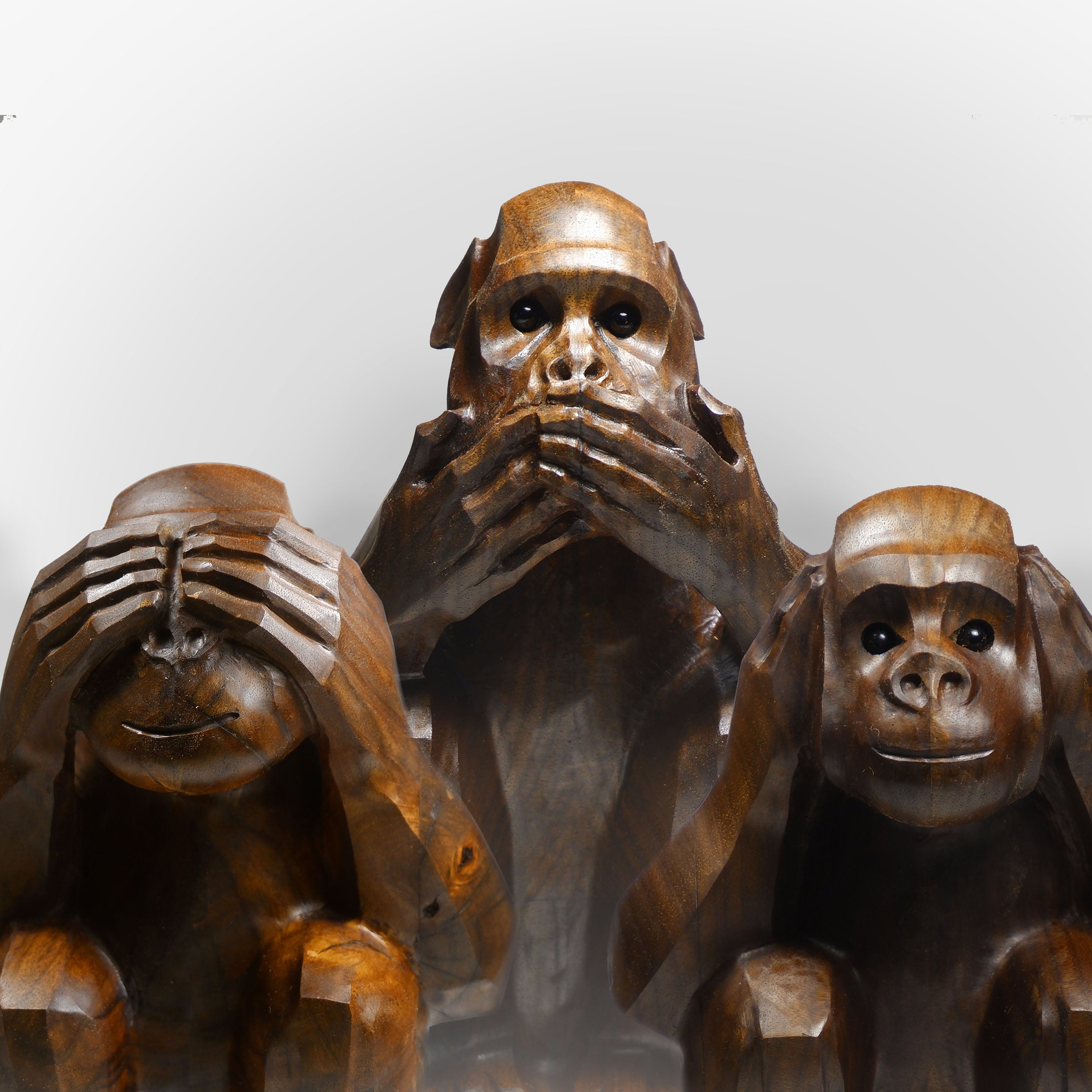 Three wise monkeys. Wooden monkeys lover gift Carved wood | Etsy Three wise monkeys. Wooden monkeys lover gift Carved wood | Etsy