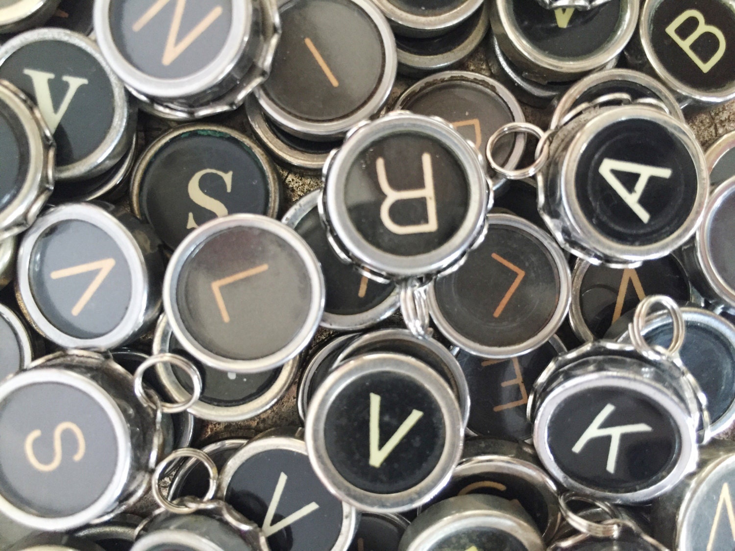 Vintage Typewriter Necklace Letter {h} Authentic - Etsy