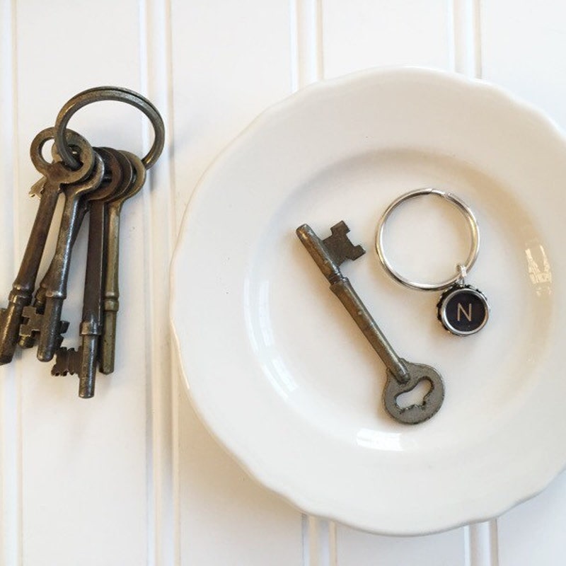 Typewriter Key Ring - Etsy