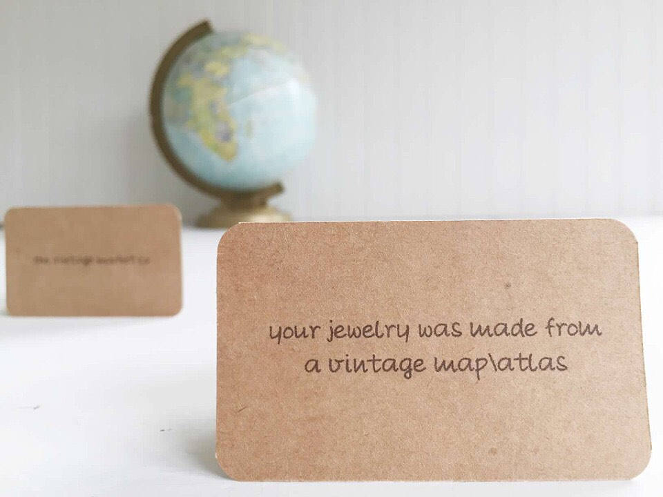 Necklace Bracelet ROME Map Atlas Location Jewelry Vintage Authentic ...