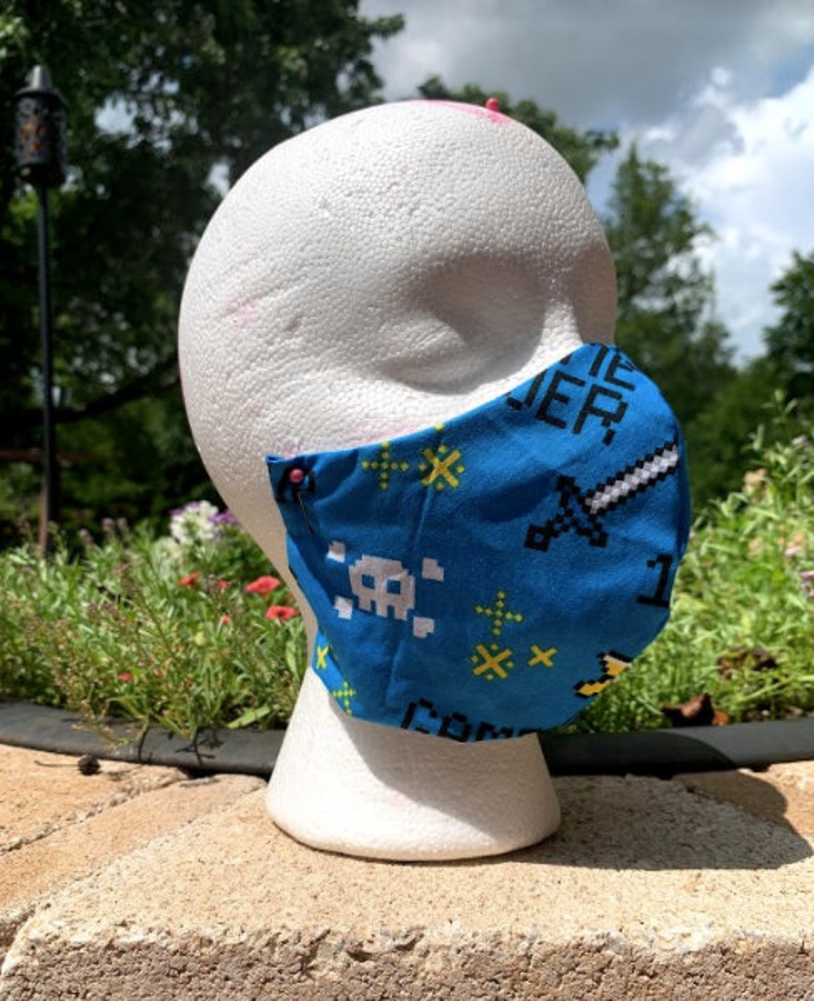 Video Game Fitted Face Mask | Etsy