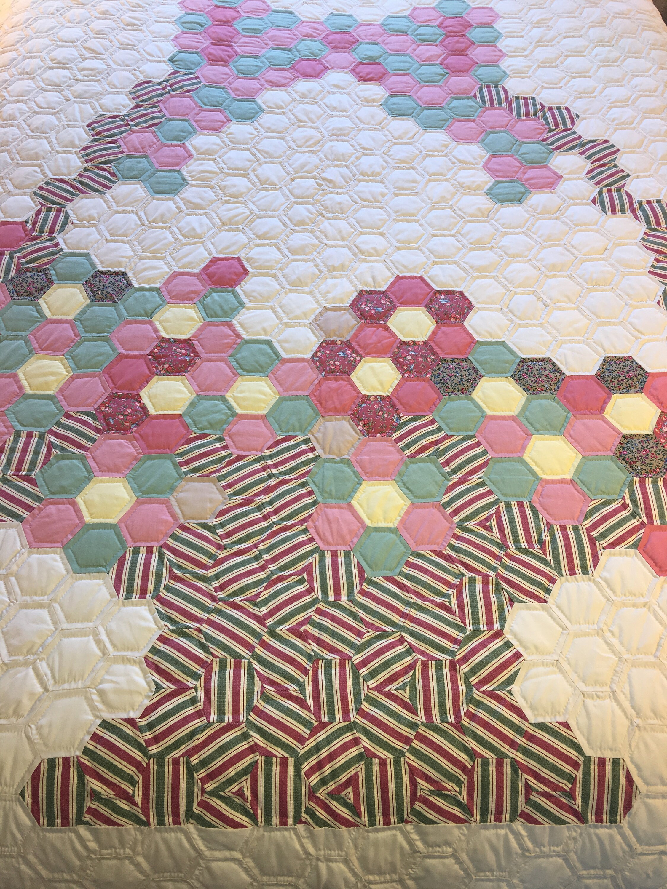 QUILT, Handmade, Flower Basket Pattern, Full/queen Size - Etsy