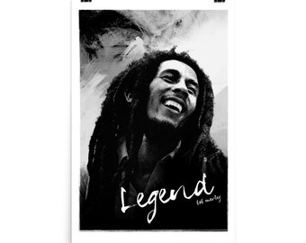 Bob Marley Lyrics Digital Print of Hand Drawing - Etsy