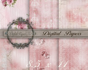 Digital Paper Texture Pink Old Digital Paper Pack - Etsy Canada